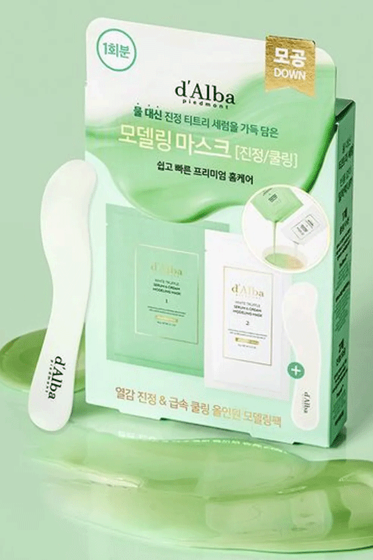 d'Alba White Truffle Serum & Cream Modeling Mask [Calming/Cooling ...